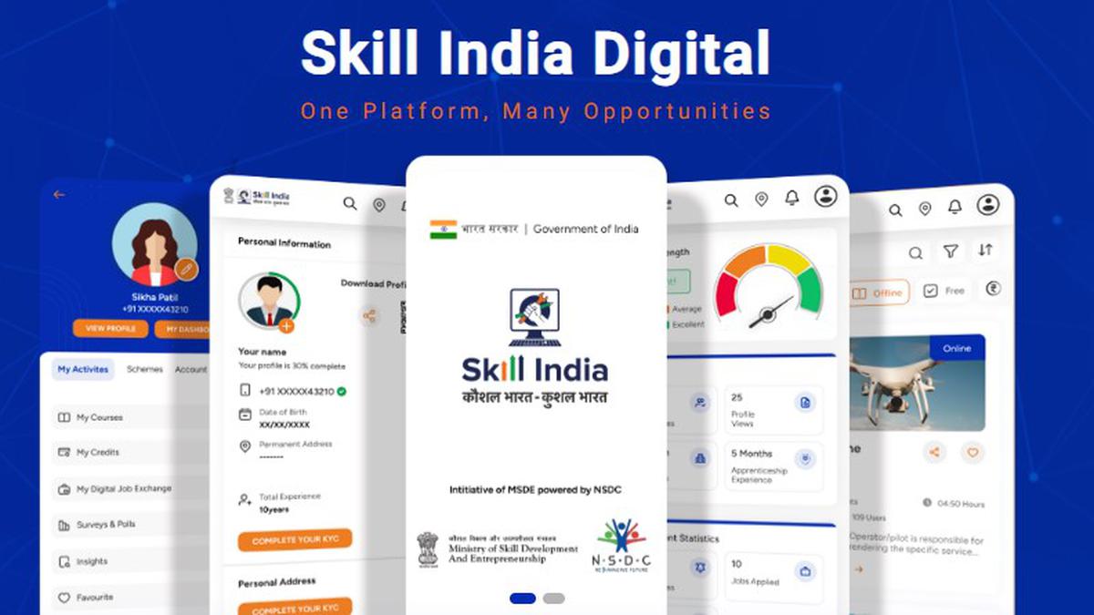 Centre launches Skill India Digital app to find jobs, training opportunities - The Hindu